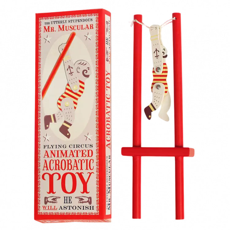 Mr Muscular Wooden Acrobatic Toy – V&A Dundee Shop